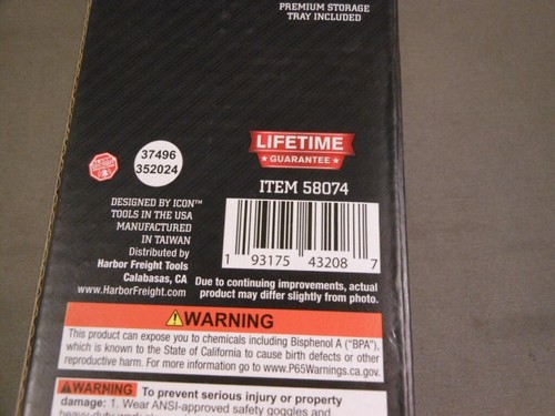 ICON Locking Flex Head Ratchet & Bit 35 Piece 1/4” Drive Set 58074 for ...