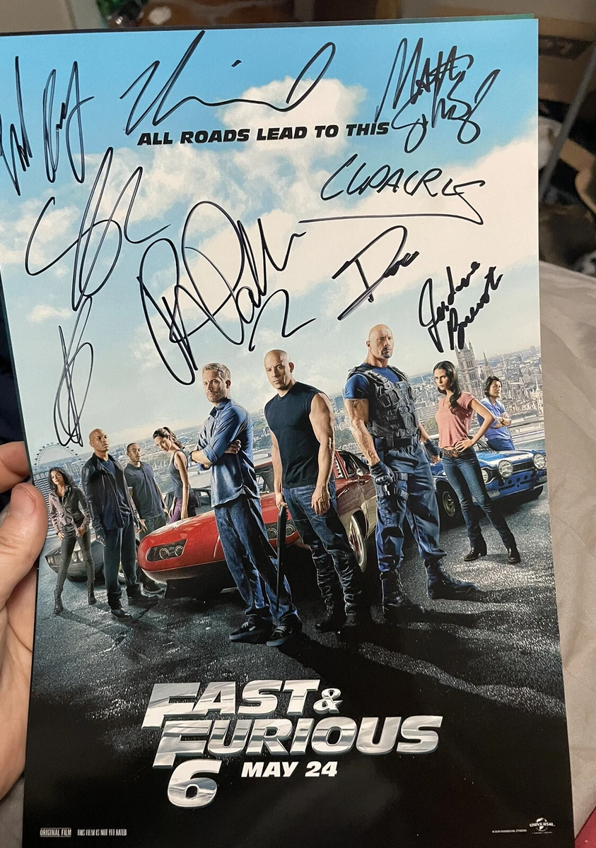 Paul Walker Fast And Furious 6 Poster