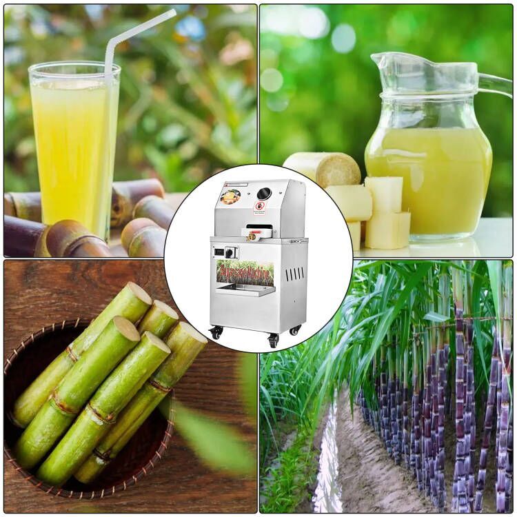 Electric Sugar Cane Ginger Press Juicer Desktop Cane Machine 370W 280kg ...