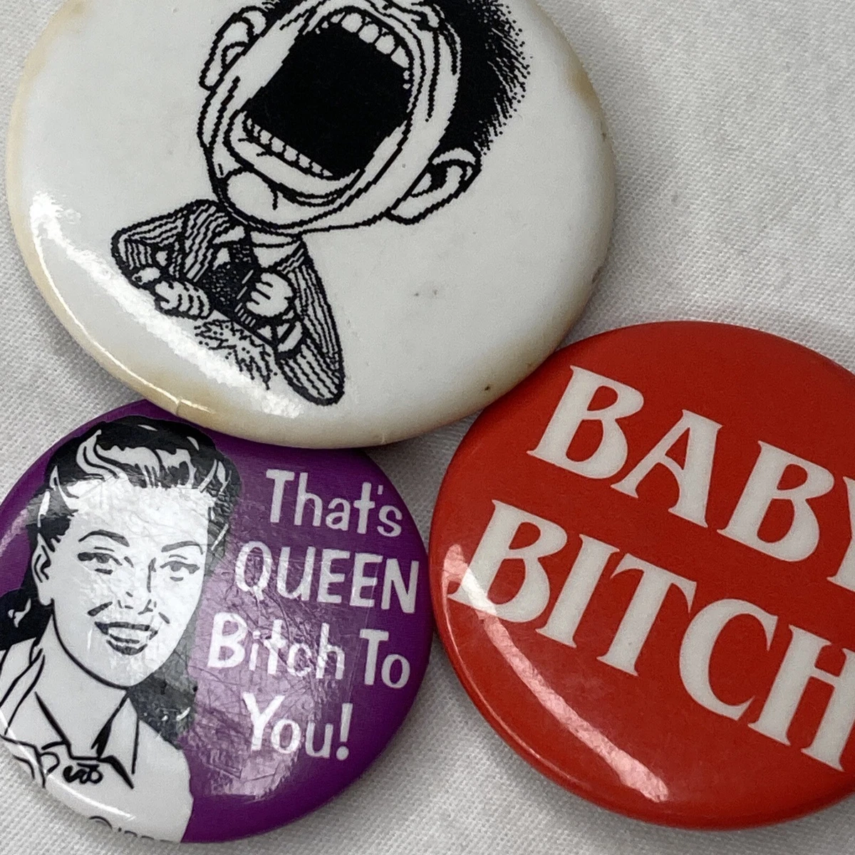 Bitch Button Pin
