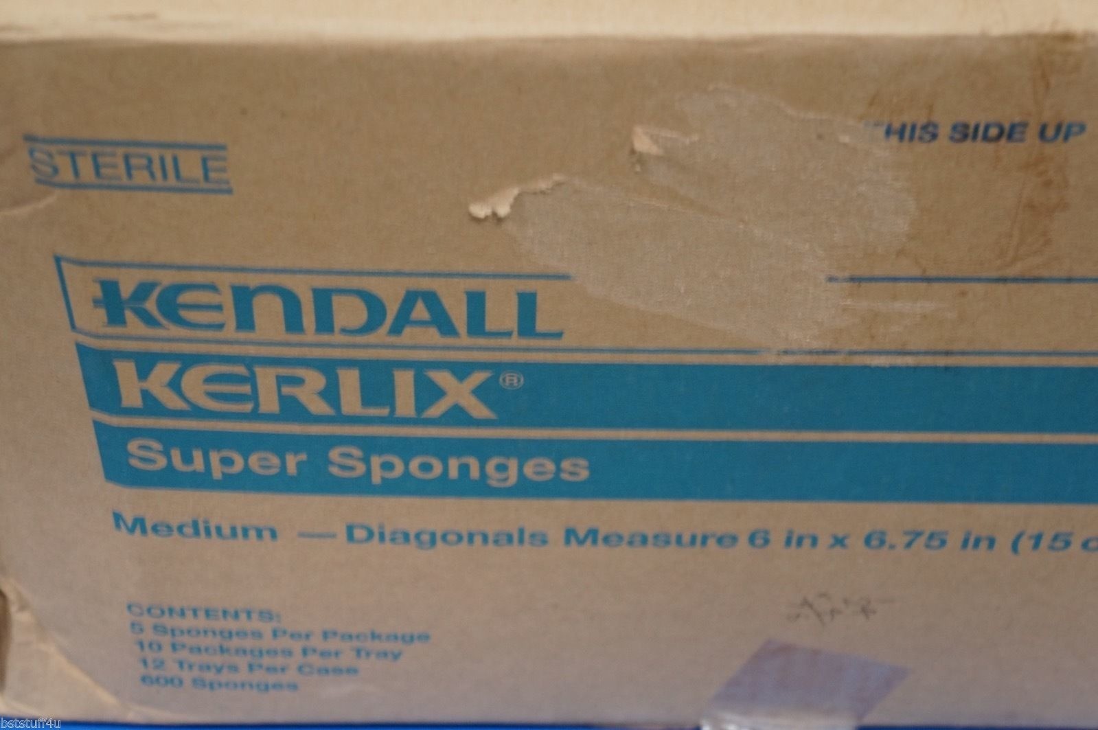 Kendall 3085 Medium - Super Sponges Diagonals Measure 6in. x 6.75in Box ...