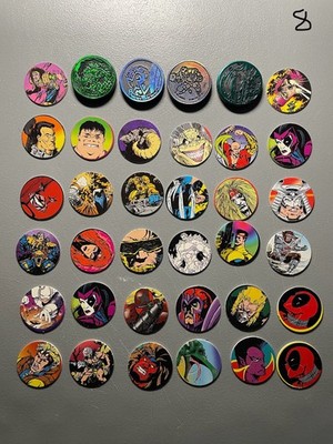 1994 X-MEN Pogs Marvel Hero Caps with 4 Slammers (lot 8) | eBay