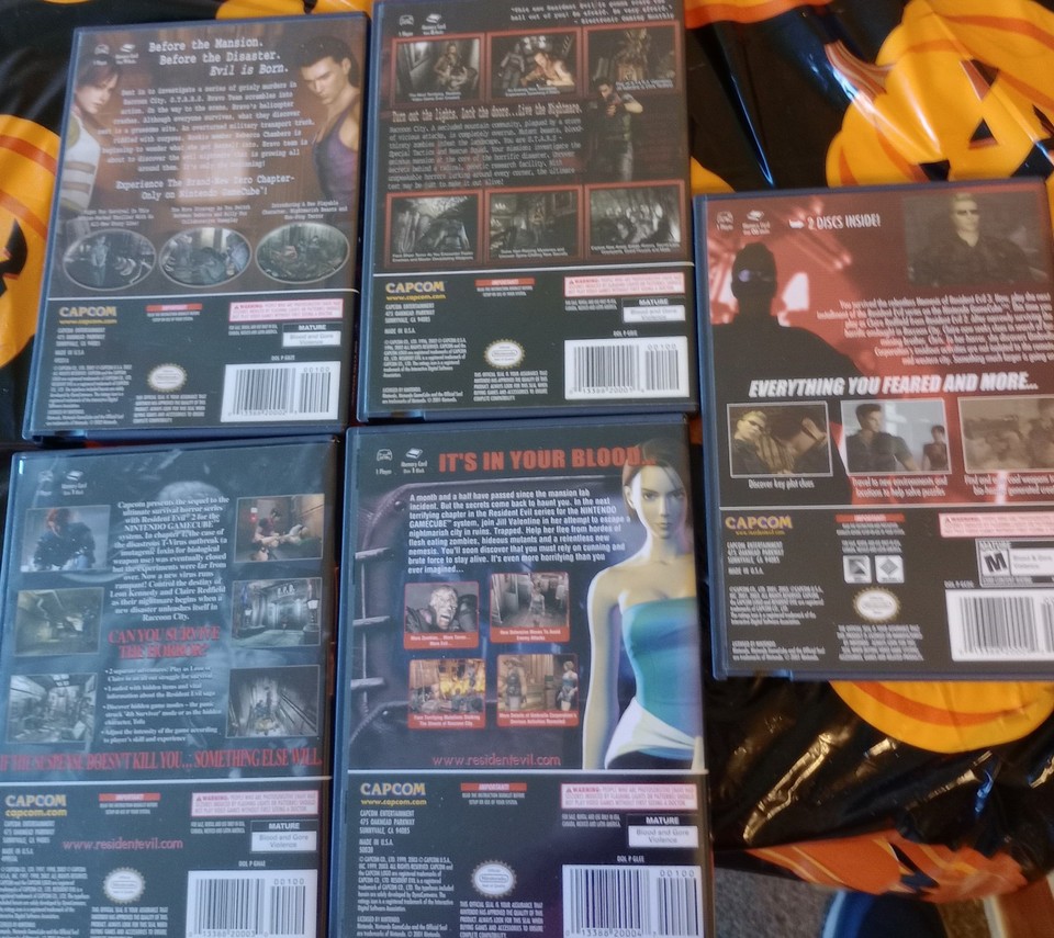 Lot Of Resident Evil GameCube Games In Original Case With Instruction ...