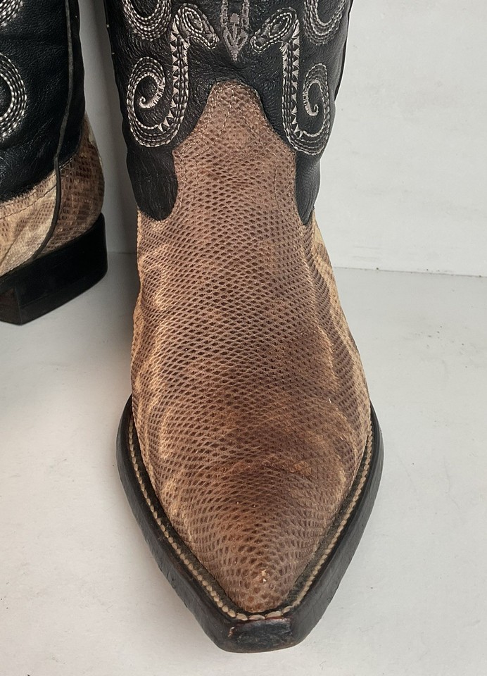 Cuadra Karung Snake Skin Cowboy Boots US 9 Exotic Pointed Toe | eBay