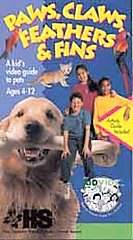Kidvidz - Paws, Claws, Feathers Fins (VHS, 1998) for sale online | eBay