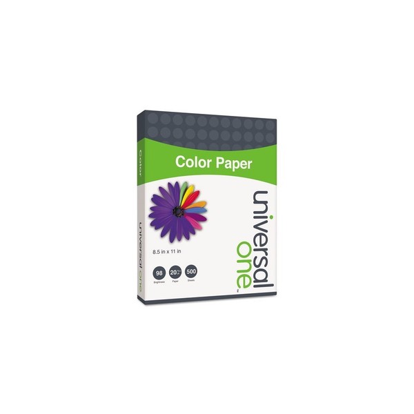 Universal Office Products 11203 Colored Paper 20lb 8-1/2 X 11 Green 500 ...