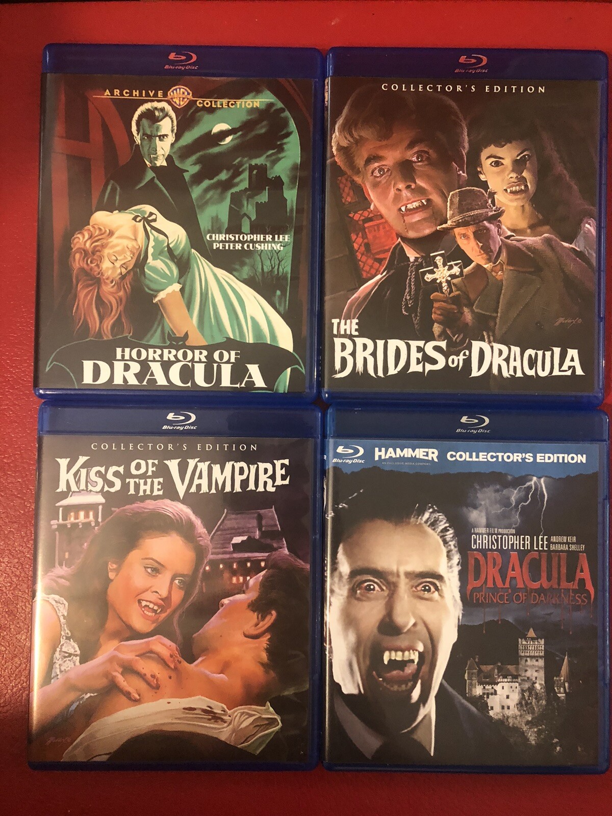Hammer Vampire Blu-ray Horror of Dracula, Brides of Dracula, Kiss of ...