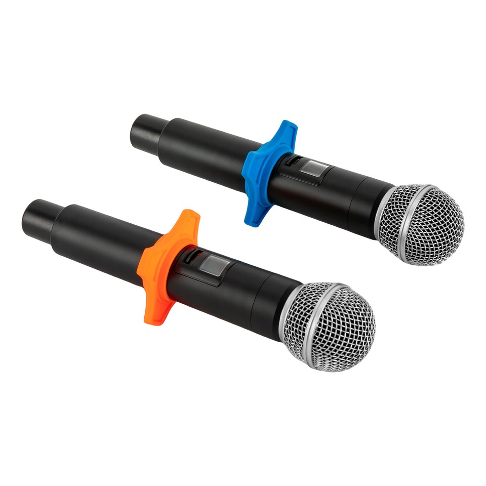 6-8 H Rectangular Cordless Wireless Microphone System 4 Channels for ...