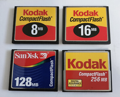 Kodak Compact Flash Memory Cards / 8MB / 16MB / 128MB / 256MB | eBay