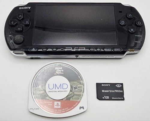 Sony PSP 3001 Console Black W/ New Battery & Game - TESTED & WORKS NO ...