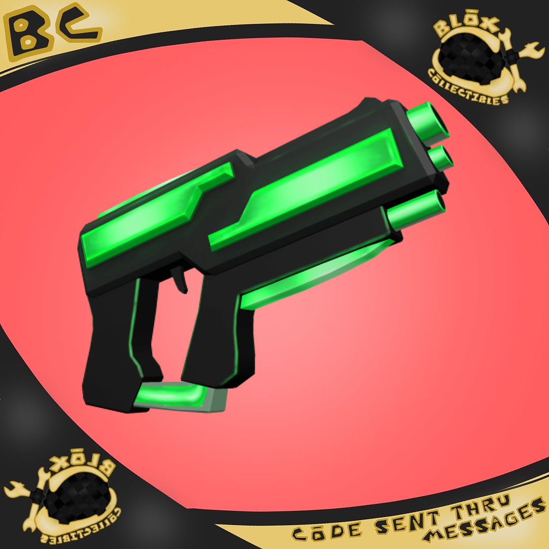 ROBLOX Green Hyperlaser Gun GEAR *RARE Series* - CODE Sent Via Messages ...