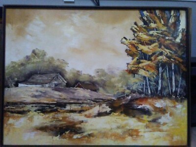 VIRGINIA KEITH Original palette knife technique oil on canvas signed ...