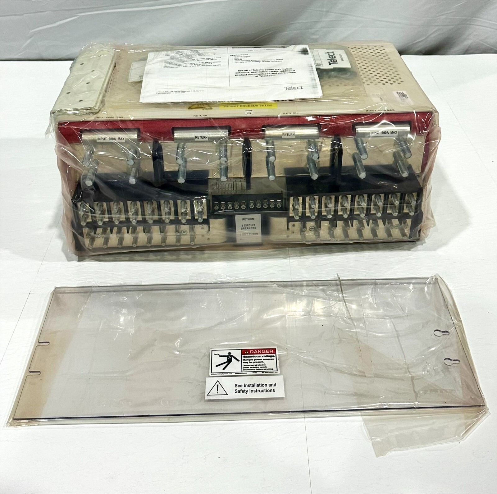 600CB08 -- TELECT -- 600A DUAL-FEED 8/5 CIRCUIT BREAKER/GMT PANEL +/-24 ...