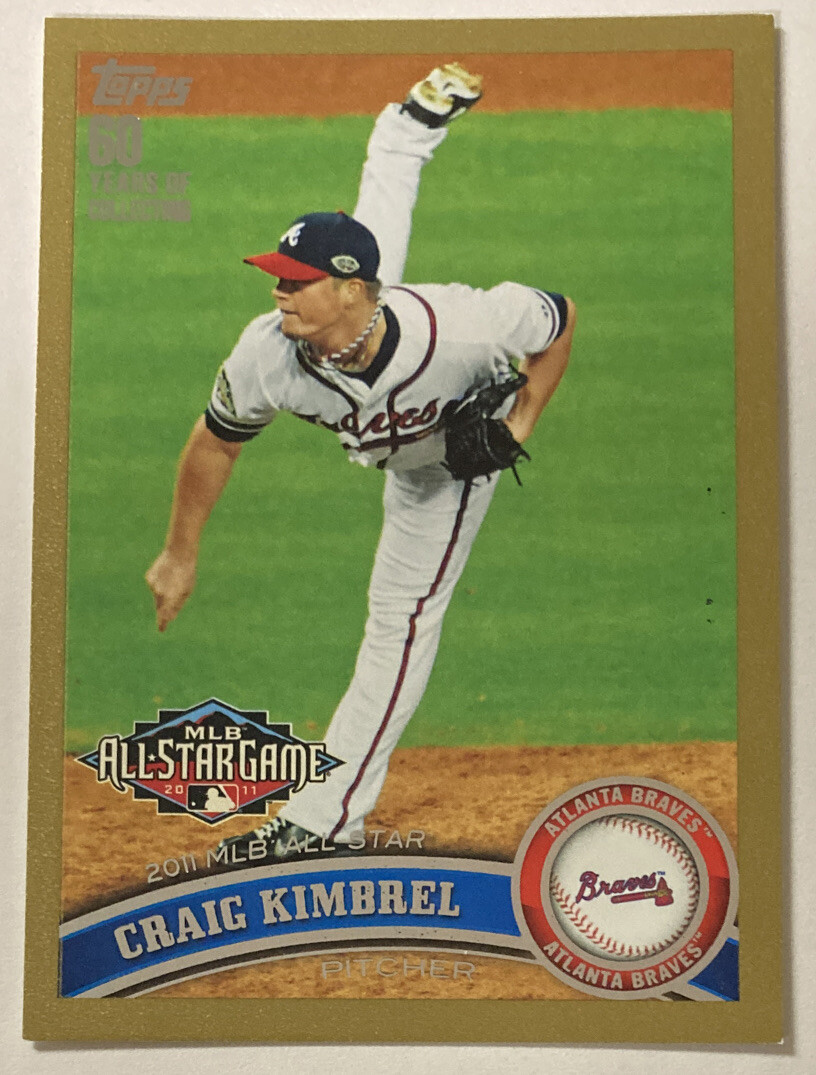 Craig Kimbrel 2011 Topps Update GOLD 1149/2011 Rookie Card #us143 (4459 ...