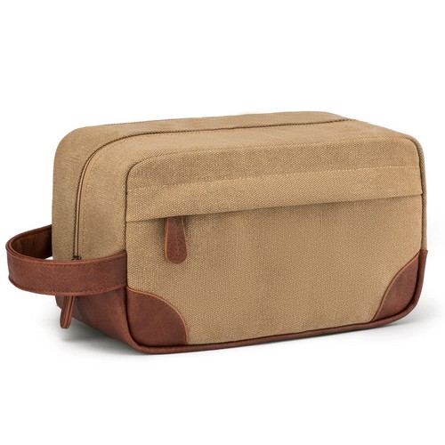 Toiletry Bag Hanging Dopp Kit for Men Water Resistant Canvas Shaving ...