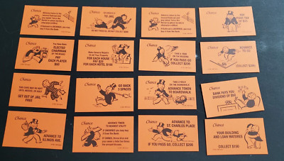 Sep. 2024 Monopoly 2004 Replacement Parts and Pieces ~ Orange Chance ...