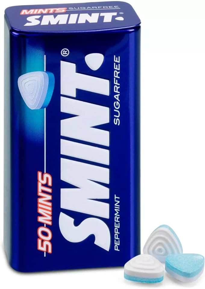 SMINT Peppermint Sugar Free Mints 12 x 50's - Full Sealed Pack | eBay UK