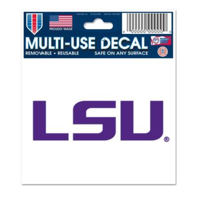 LSU Tigers 3"x4" Multi Use Decal [NEW] NCAA Cling Car Truck Sticker | eBay