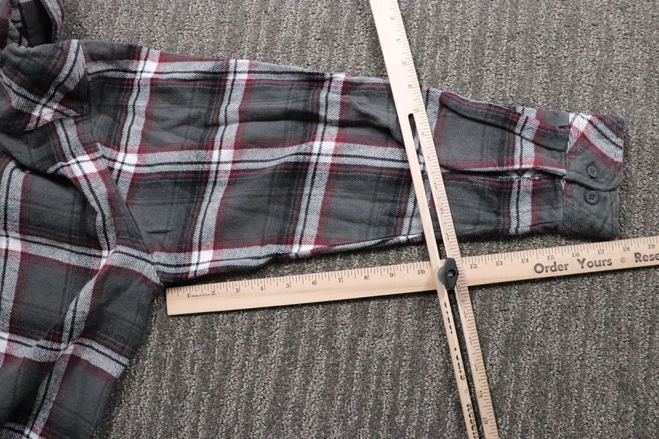 Dickies 2XL Plaid Heavyweight Flannel Grunge Men's 2XL Long-Sleeve ...