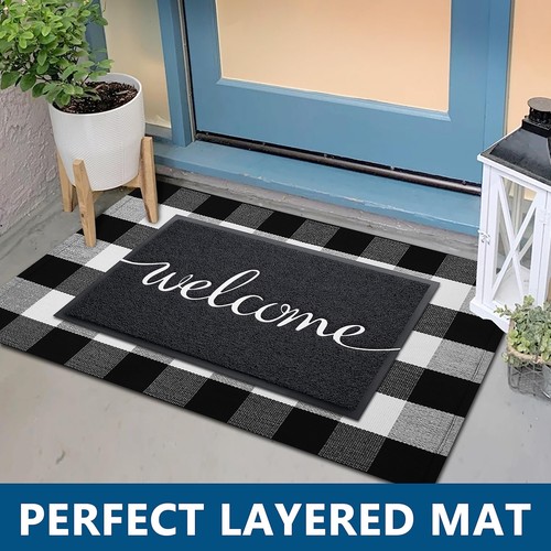 EARTHALL Funny Welcome Mats Outdoor, Front Door Mat for Outside Entry ...
