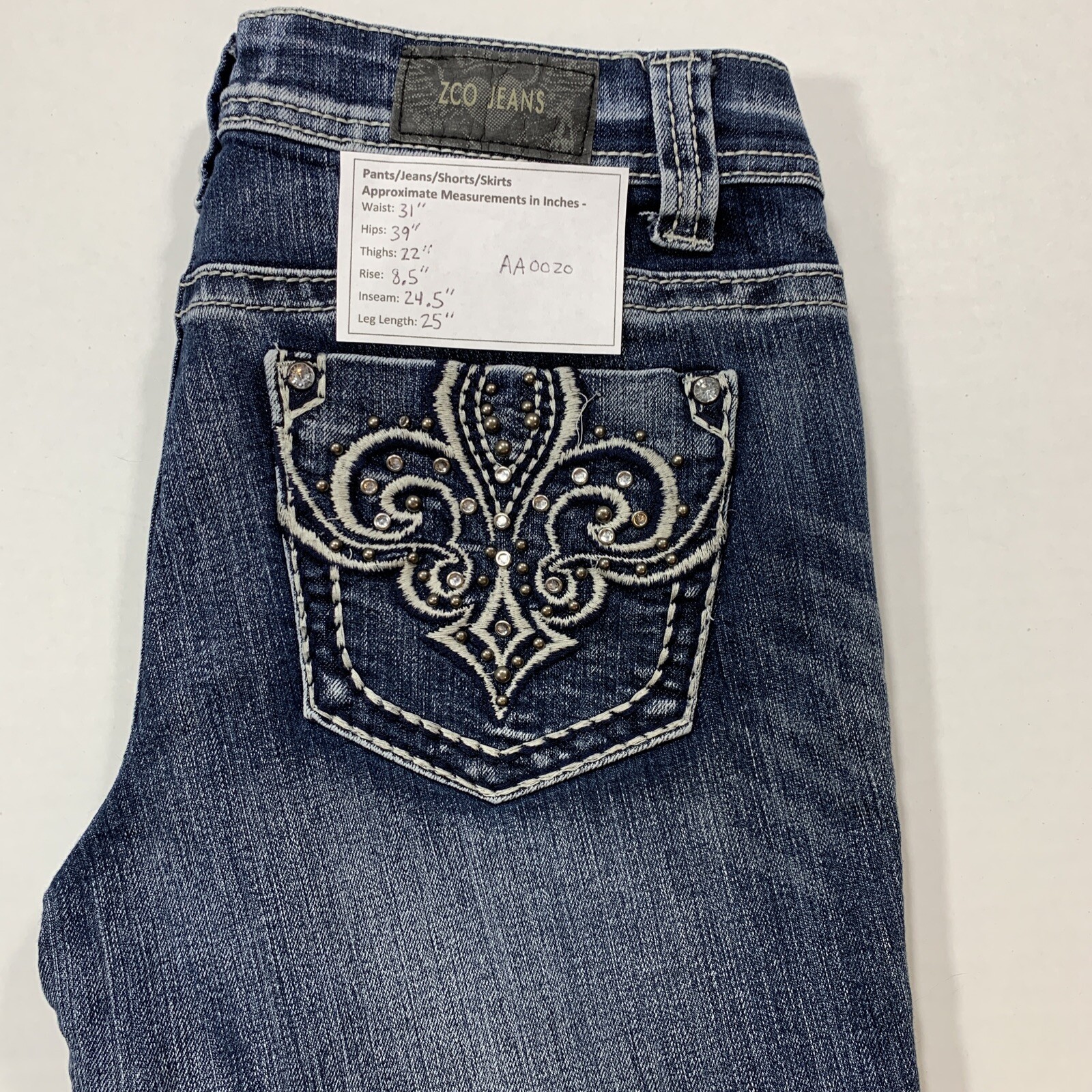 ZCO Jeans Women’s Premium Mid Rise Capri Jeans Juniors Size 11 Stretch ...