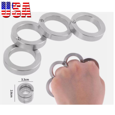 4x Rotatable Folding Ring Clasp Ring Stainless Steel Outdoor For Hiking ...