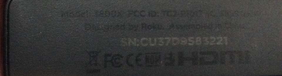 ROKU Model 3800X Streaming Stick w/Power Cord | eBay