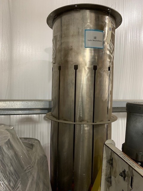 STATIC NEUTRALIZER, INDOOR. 16" DIAMETER, 48" LONG, WITH FLANGES, CONST ...