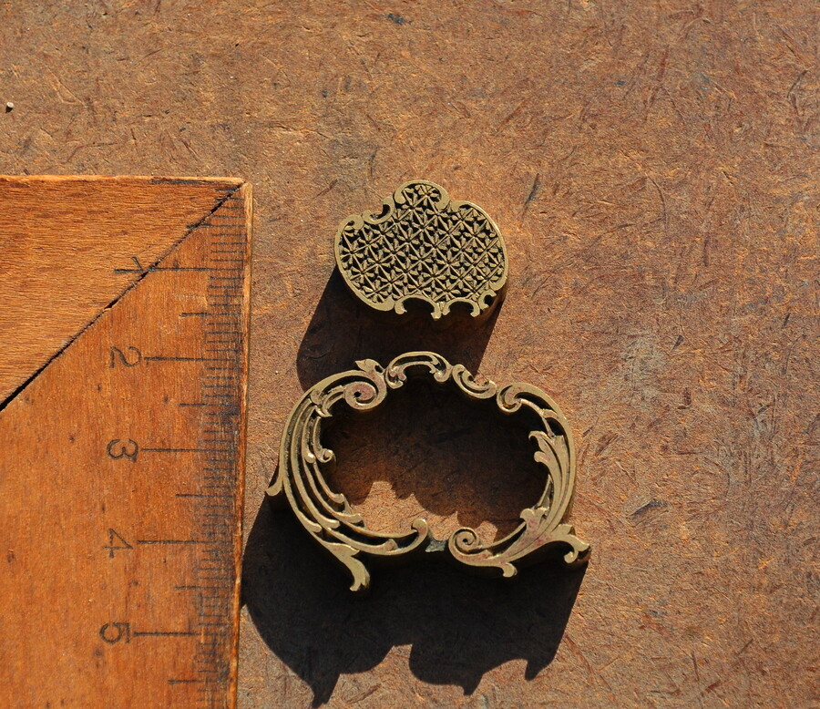 brass ornament bookbinding Art Nouveau Deco gilding bookbinder ...