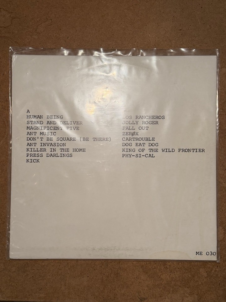 7” Vinyl Super Rare Adam Ant: Ant Music ME030 1983 | eBay UK