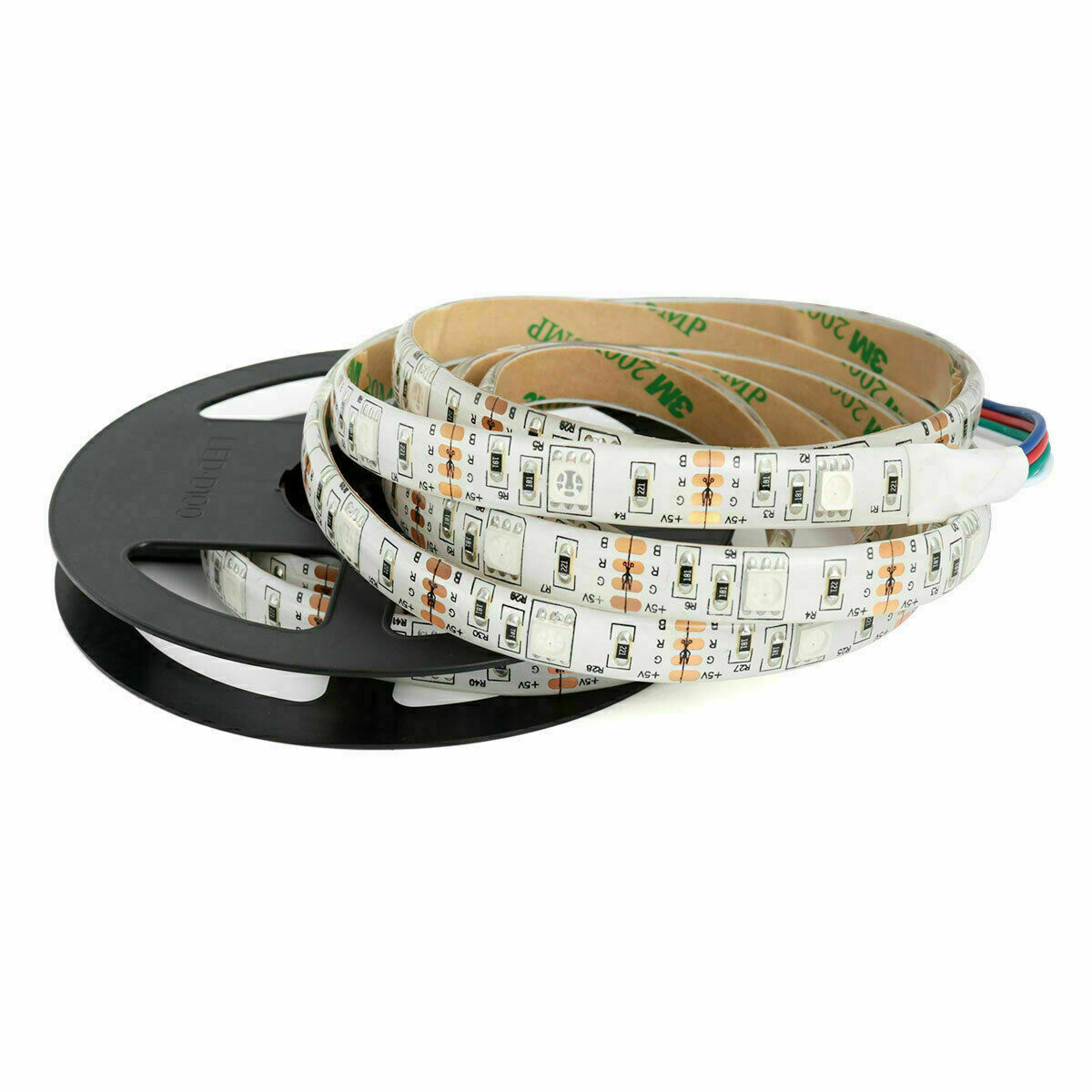 Battery Operated LED Strip Lights 5V 5050 RGB TV Backlight Lighting ...
