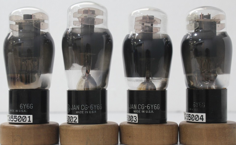 JAN 6Y6G GE Black Coated Glass Made in U.S.A Amplitrex tested 1 Match ...
