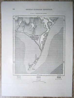 Ukraine: Berdyansk; antique map 1880. #180 | eBay