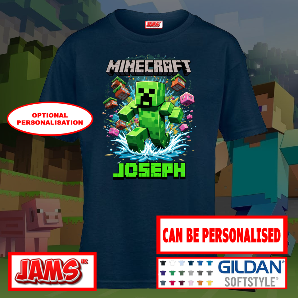 Minecraft T-Shirt I Kids Minecraft Tee I Boys Minecraft Top ...