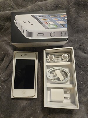 Apple iPhone 4 A1332 White 8GB classic 3.5'' Screen | eBay