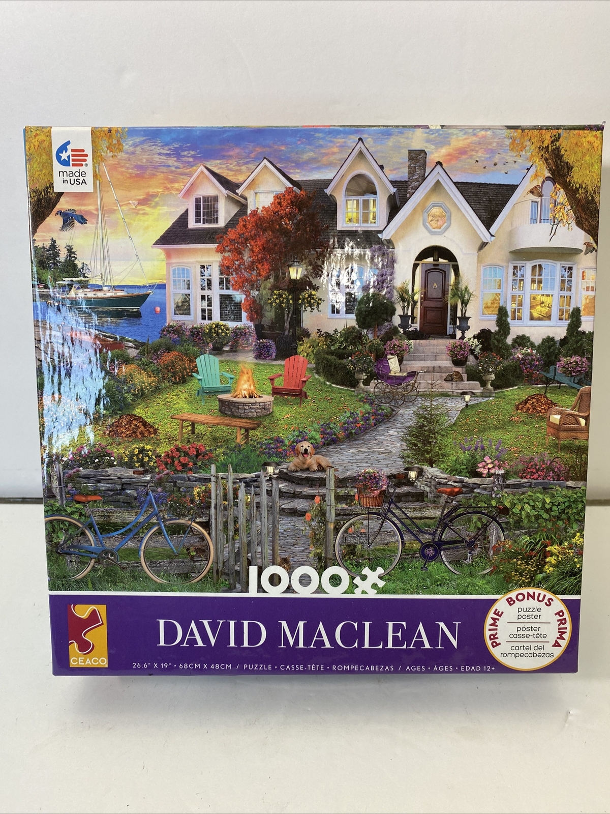 DAVID MACLEAN - BEACH COVE - 1000 PIECE JIGSAW PUZZLE | eBay