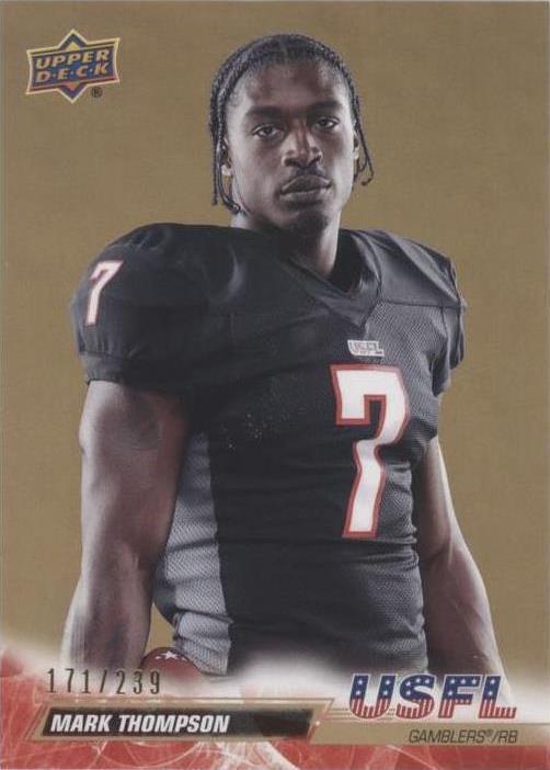 2023 Upper Deck USFL Preview - Mark Thompson #6 Gold /239 (RC) for sale ...