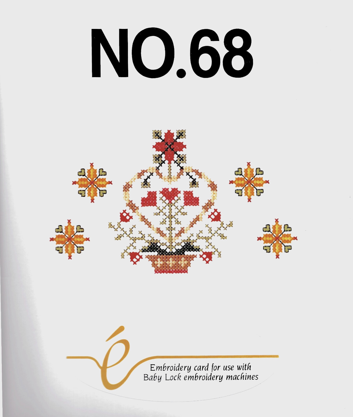 CROSS STITCH SAMPLER #68 Embroidery Card - Bern. Deco, Brother, Baby ...