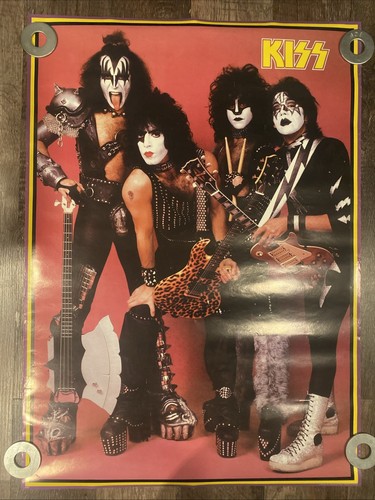 Vintage Kiss Creatures of the Night Album Poster Gene Eric Carr 1982 ...