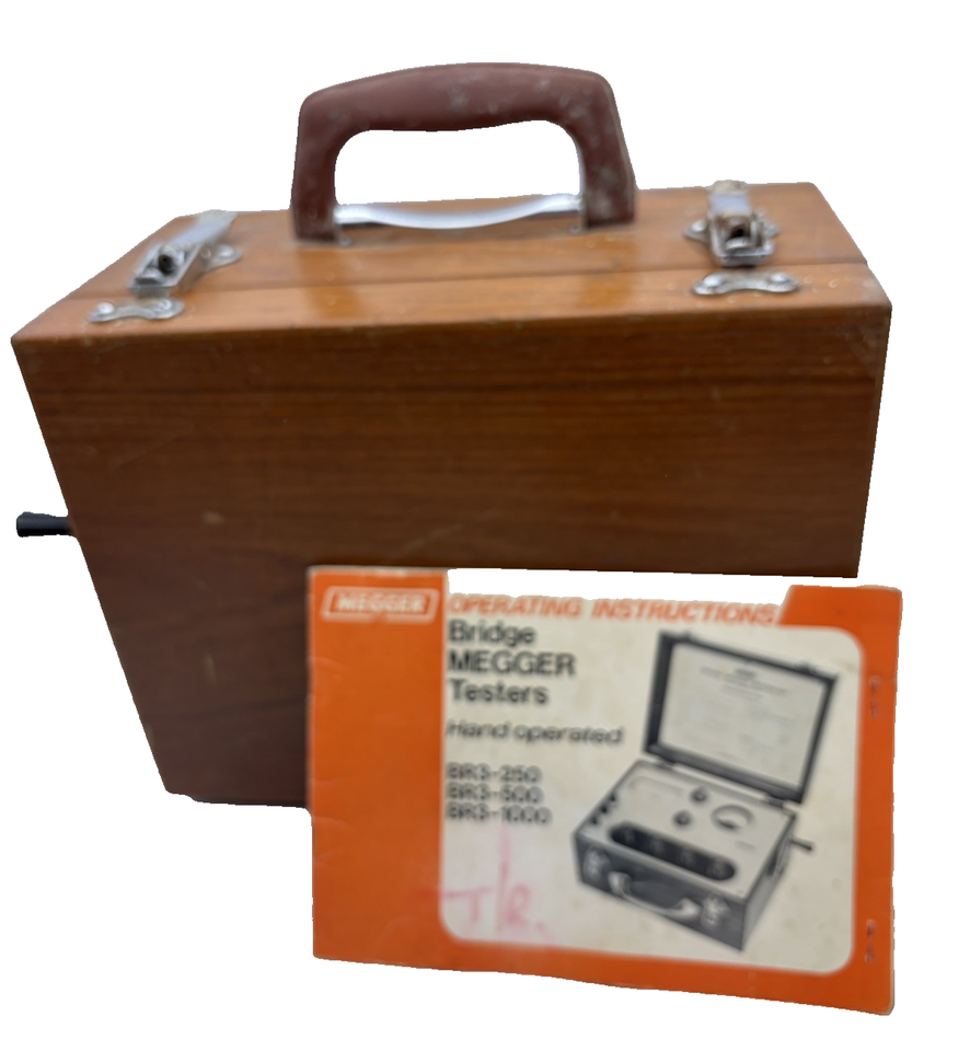 Vintage Bridge Megger BR3 Resistance Testing Set Evershed & Vignoles ...