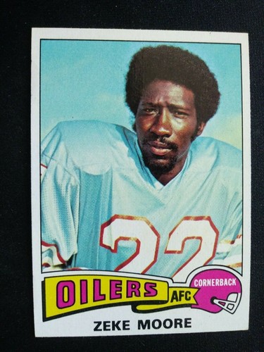1975 Topps Football Card # 271 Zeke Moore - Houston Oilers | eBay