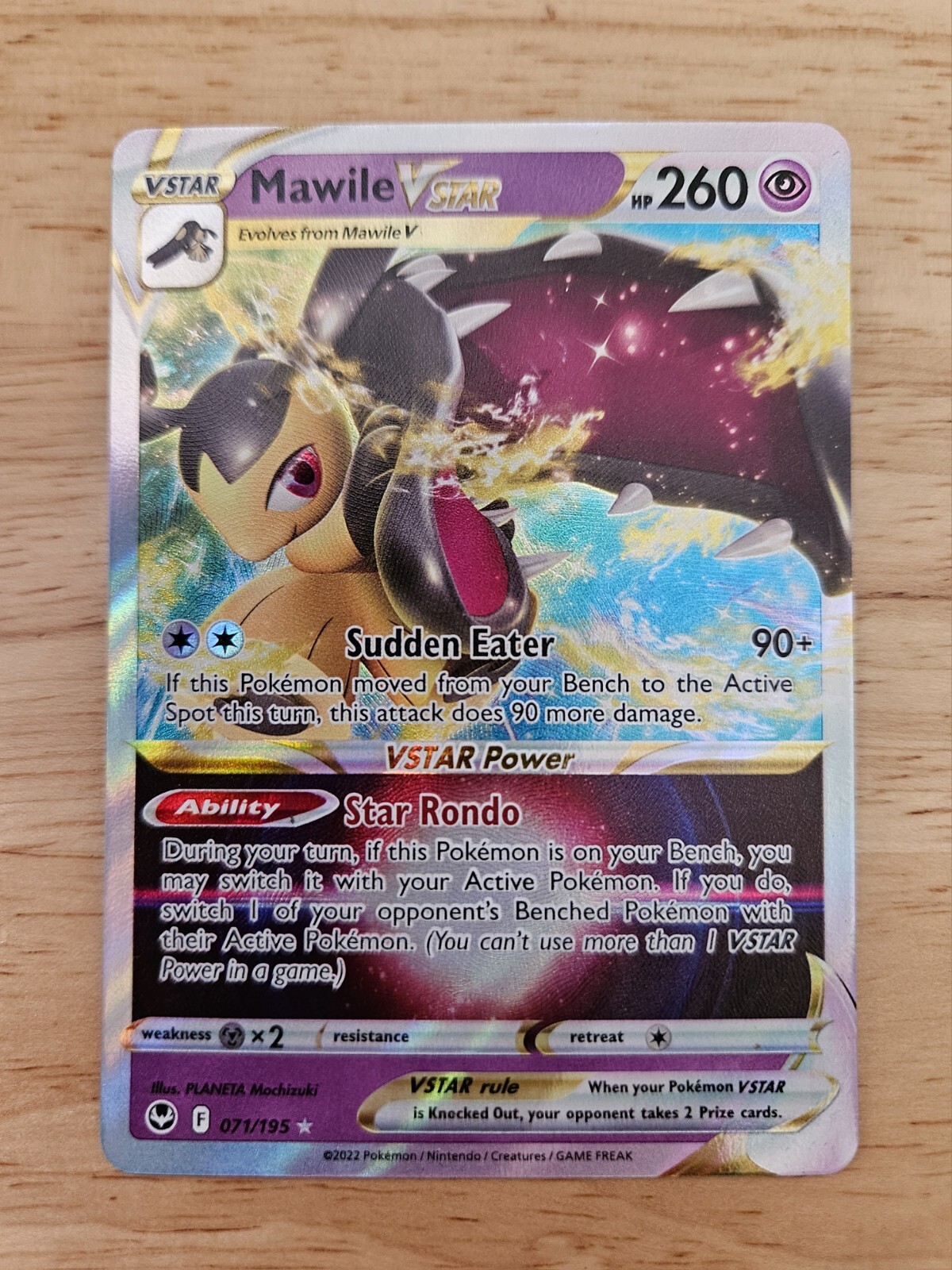 Mawile Vstar 071/195 Silver Tempest NM Full Art Ultra Rare Pokemon Card ...