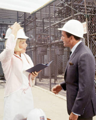 Doris Day as Jennifer Nelson and Rod Taylor as Bruce Templeton wea- Old ...