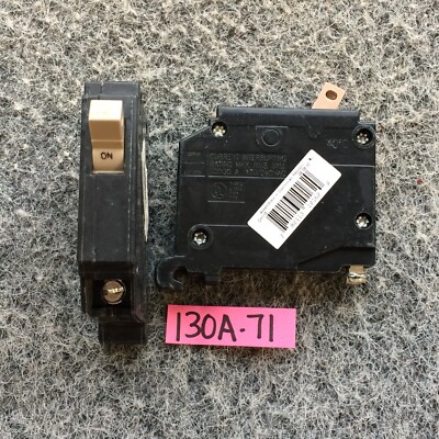 Lot of 2 Cutler Hammer CH115 1 Pole 15 Amp 120/240V Plastic Foot ...