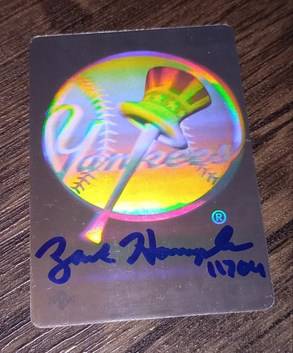 Zack Hample Authentic Autographed MLB Super Fan New York Yankees Logo ...