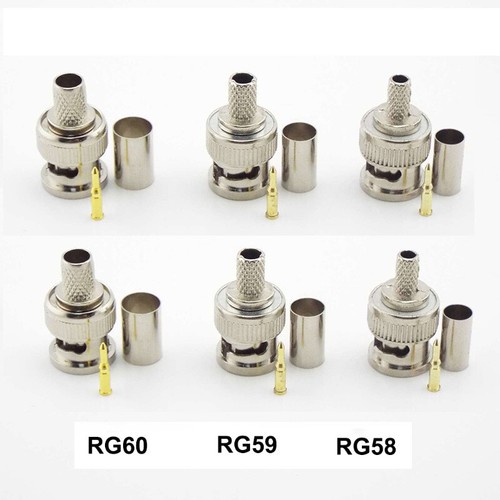 Connector for RG58/RG59/RG60 Cable Type adapter 2/5/10pcs Female BNC ...