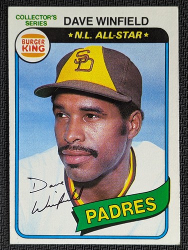 Dave Winfield NL All-Star #22! 1980 Topps Burger King Collector's ...