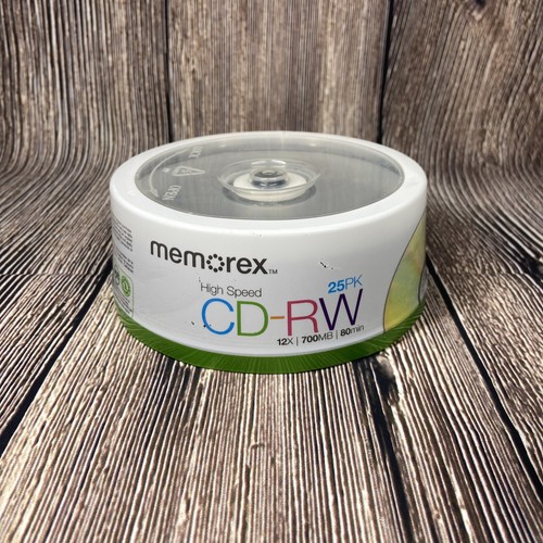 Memorex 25PK Spindle High Speed CD-RW 12X 700MB 80min • NEW! | eBay