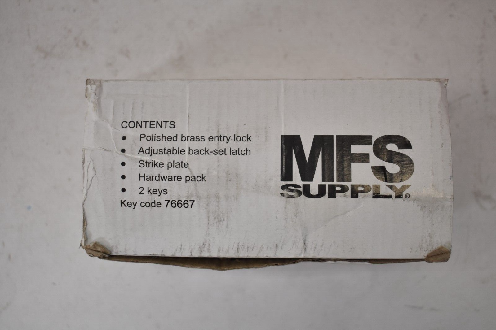 MFS Supply Polished Brass Entry Lock w Keys 76667 Hardware Pack Door ...