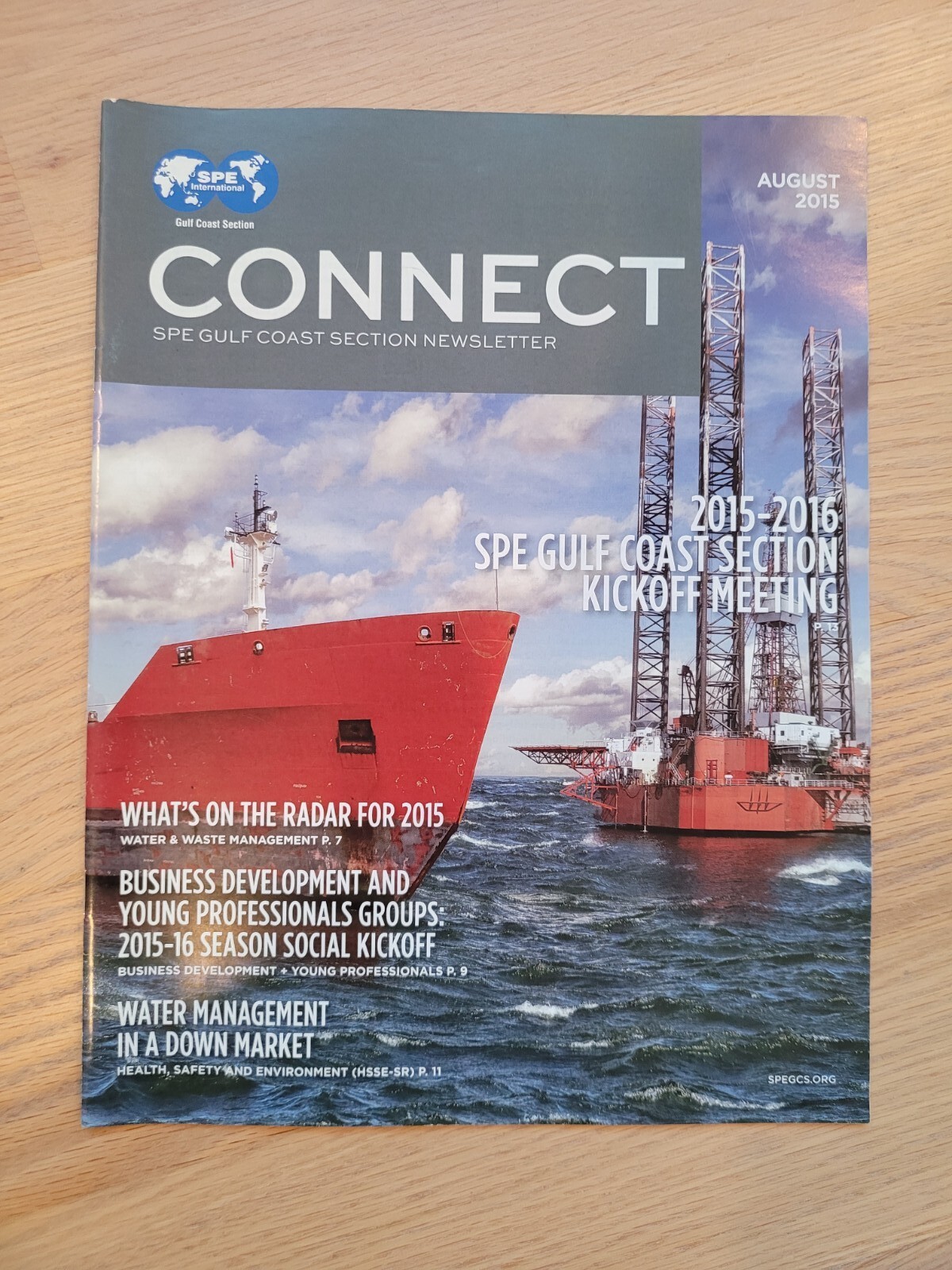Society Of Petroleum Engineers SPE Connect Magazine August 2015 Gulf Coast News | eBay